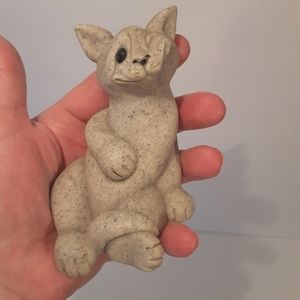 Quarry Critters | Other | Vintage Quarry Critters Cat Stone Sculpture ...